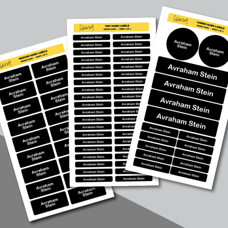 Essential School Supplies Package Solids – Label It Labels.