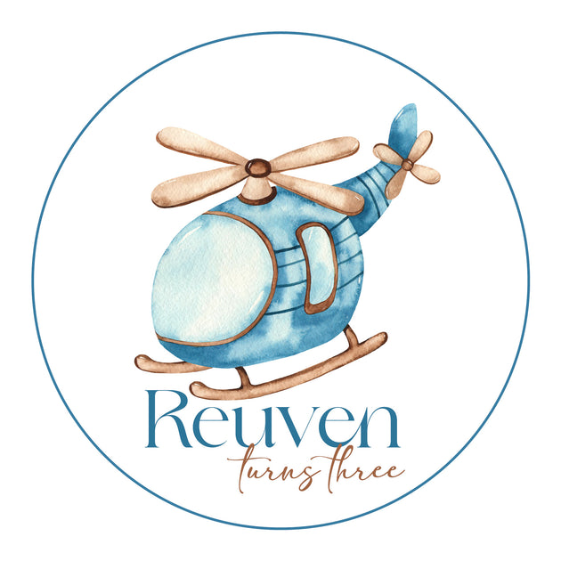 Upsherin Helicopter – Label It Labels.