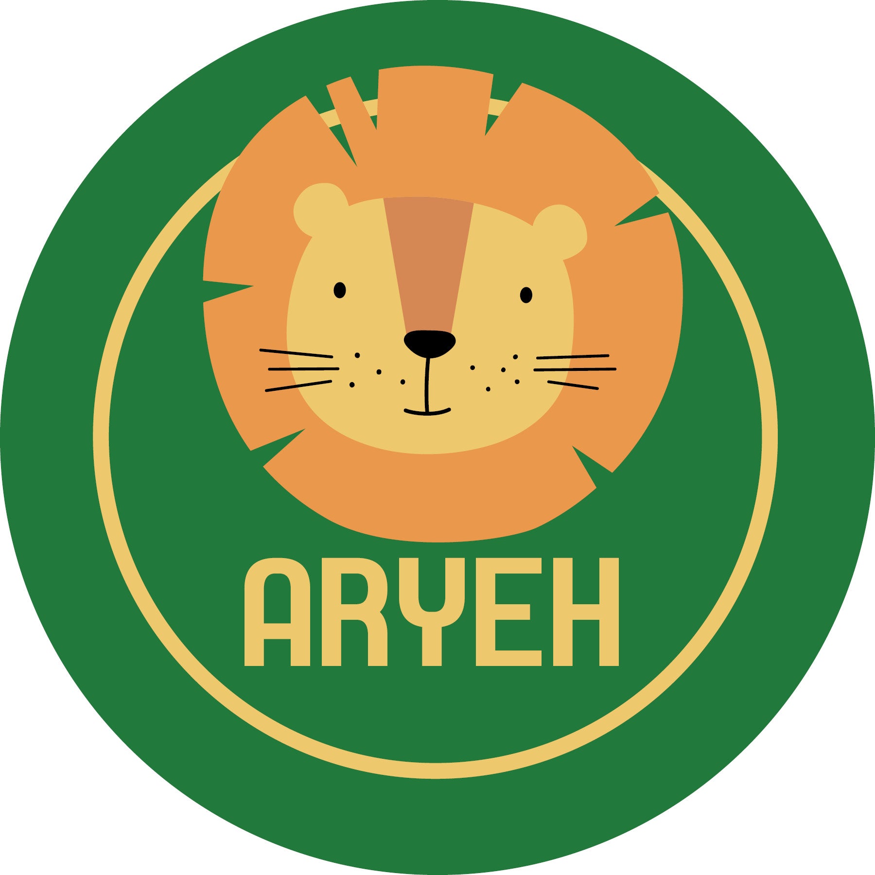 Upsherin Lion – Label It Labels.