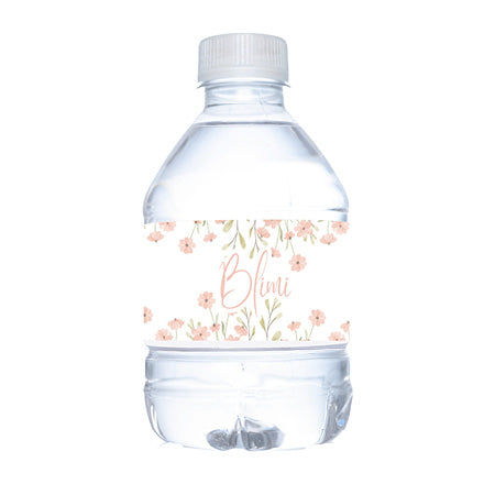 Pink Floral Water bottle – Label It Labels.