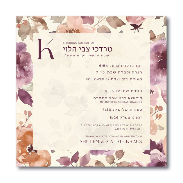 Floral Itinerary – Label It Labels.