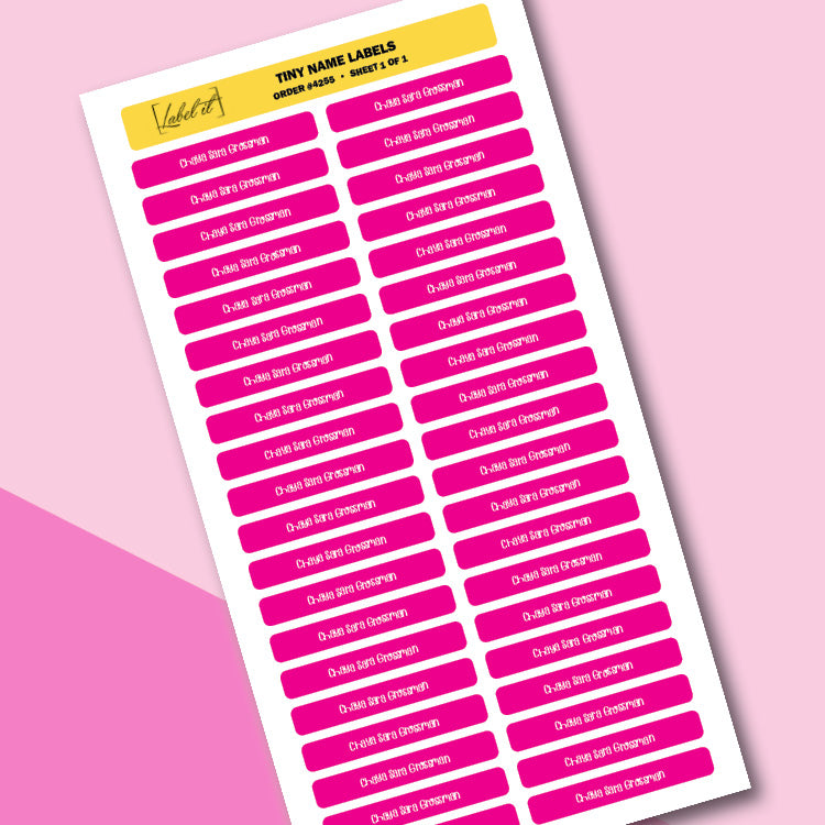 Tiny Name Labels Solids – Label It Labels.