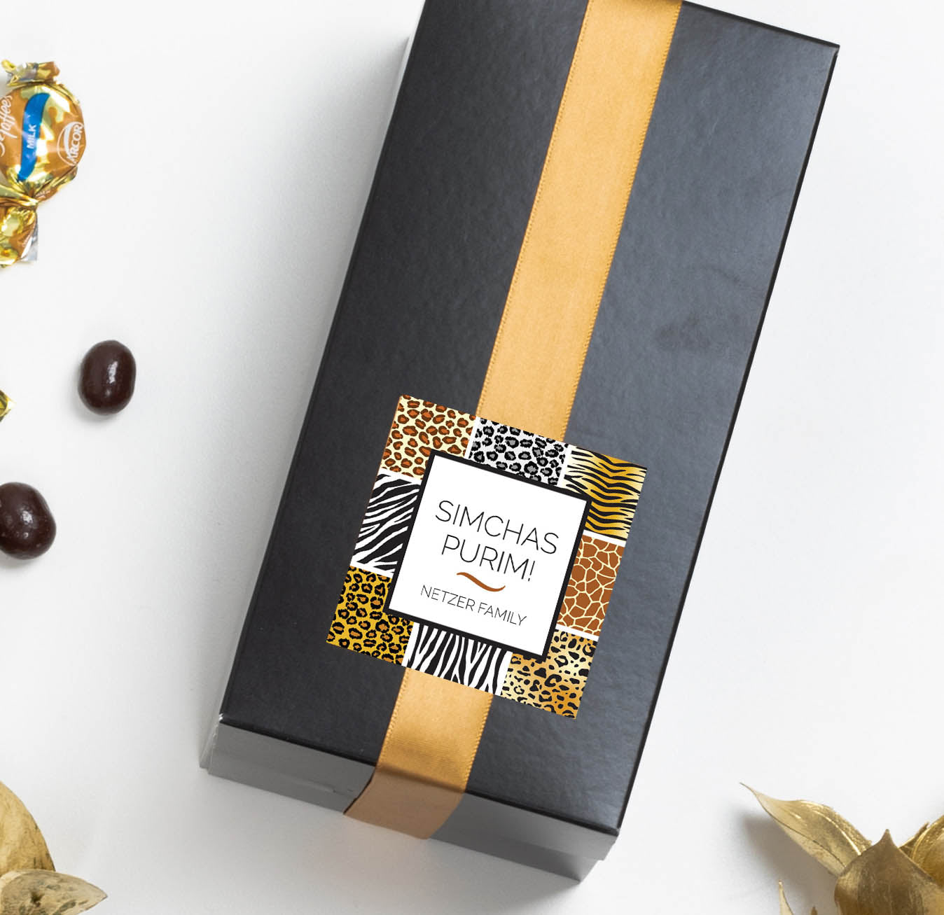 Animal print Purim Label – Label It Labels.